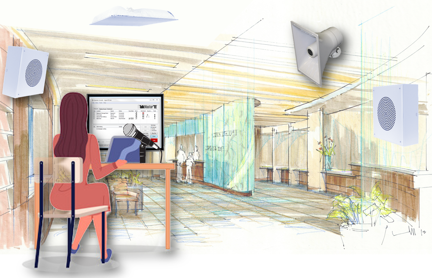 How the IP Powered Speakers and Intercoms Work - Kintronics